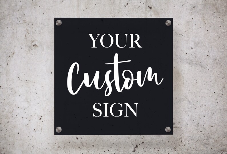 Custom Acrylic Business Sign House Number Sign Custom Logo - Etsy