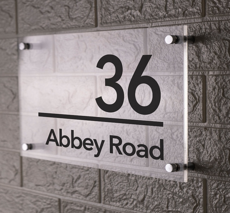 Modern House Number Sign Custom Home Sign Home Address Sign - Etsy