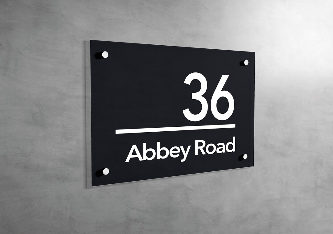 Modern House Number Sign, Custom Home Sign, Home Address Sign, Address ...