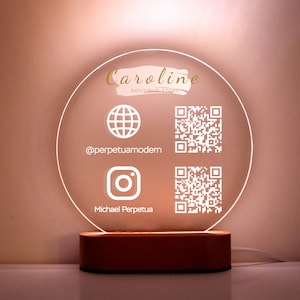 Instagram Facebook Zelle Venmo Cashapp QR Code Sign, Custom Business ...