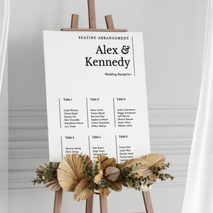 Custom Wedding Seating Chart Sign, Acrylic Elegant Planner - Etsy