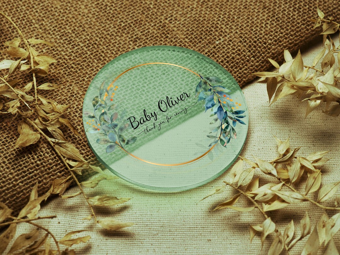 Custom Baby Shower Gift, Acrylic Coaster Set, Baby Shower Favors in ...