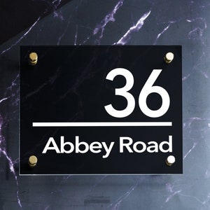 Modern House Number Sign, Custom Home Sign, Home Address Sign, Address ...