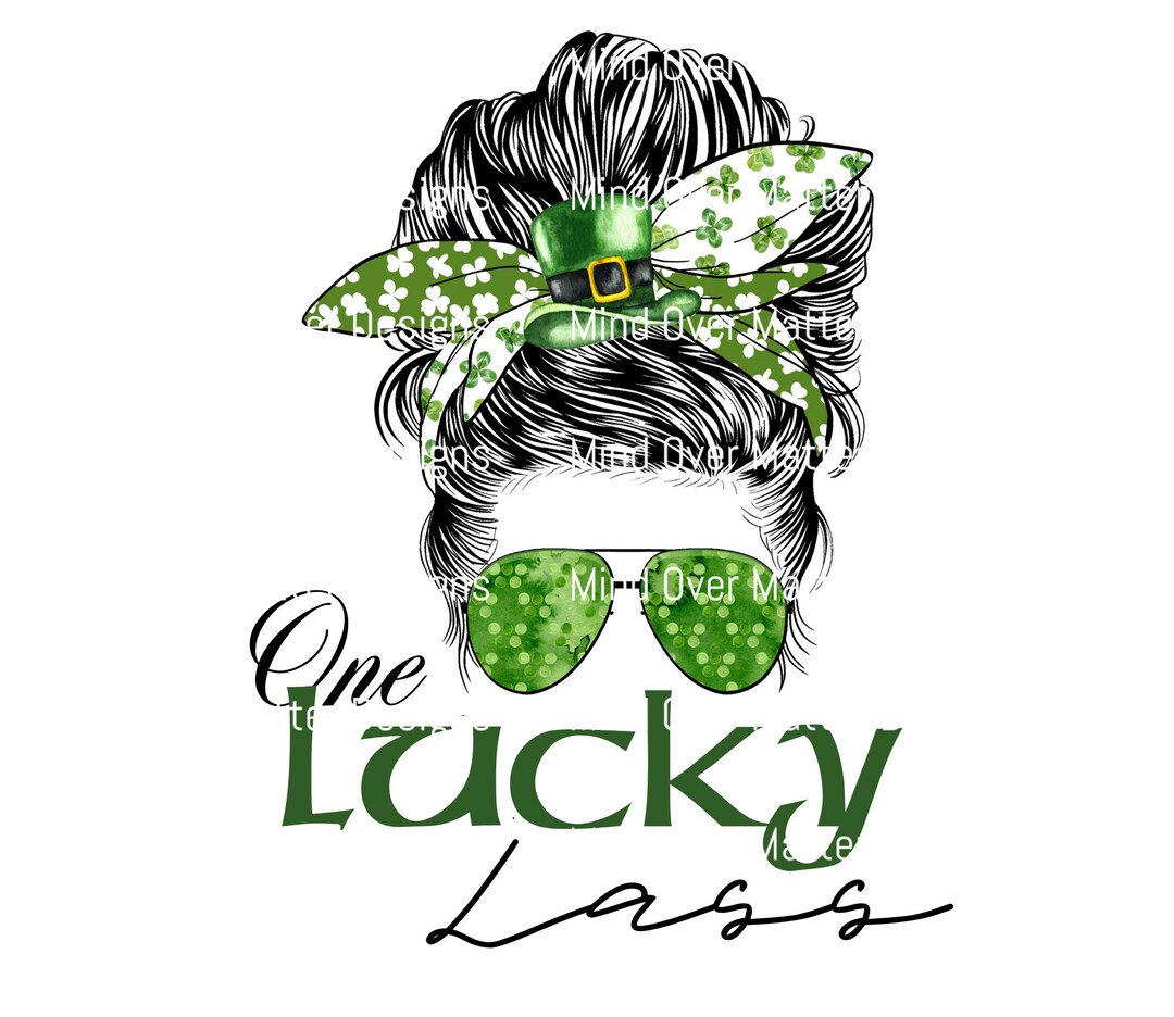 One Lucky Lass PNG - Etsy