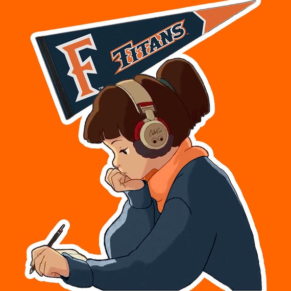 CSUF Lofi Girl Sticker - Etsy