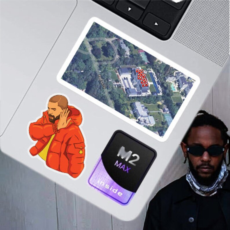 Unique Kendrick Lamar 'not Like Us' Sticker Drake Diss Cover Art High ...