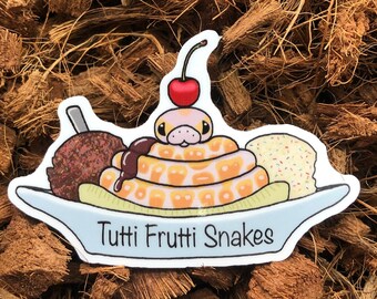 Ball Python Hugs Sticker Cute Snake Stickers - Etsy
