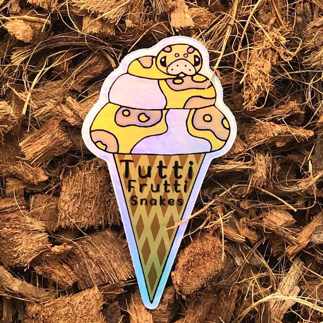 Ball Python Ice Cream Cone Snake Stickers Cute Snake Stickers Various ...