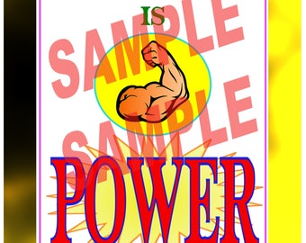 Knowledge is Power Poster - Etsy