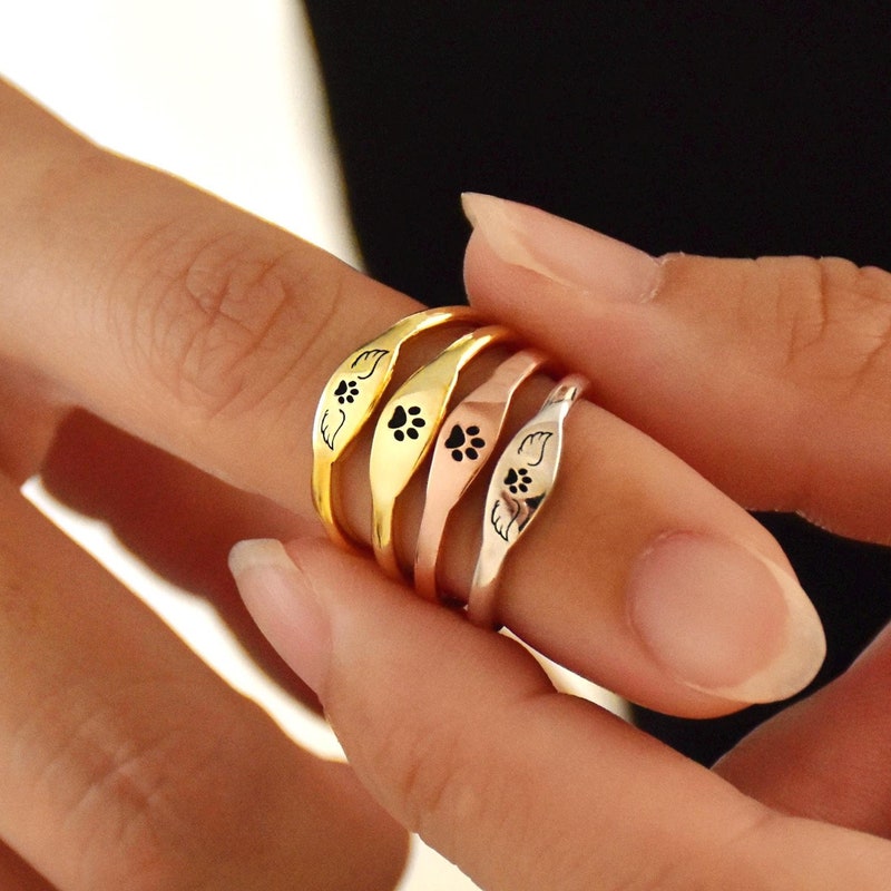 Dog Memorial Ring - Etsy