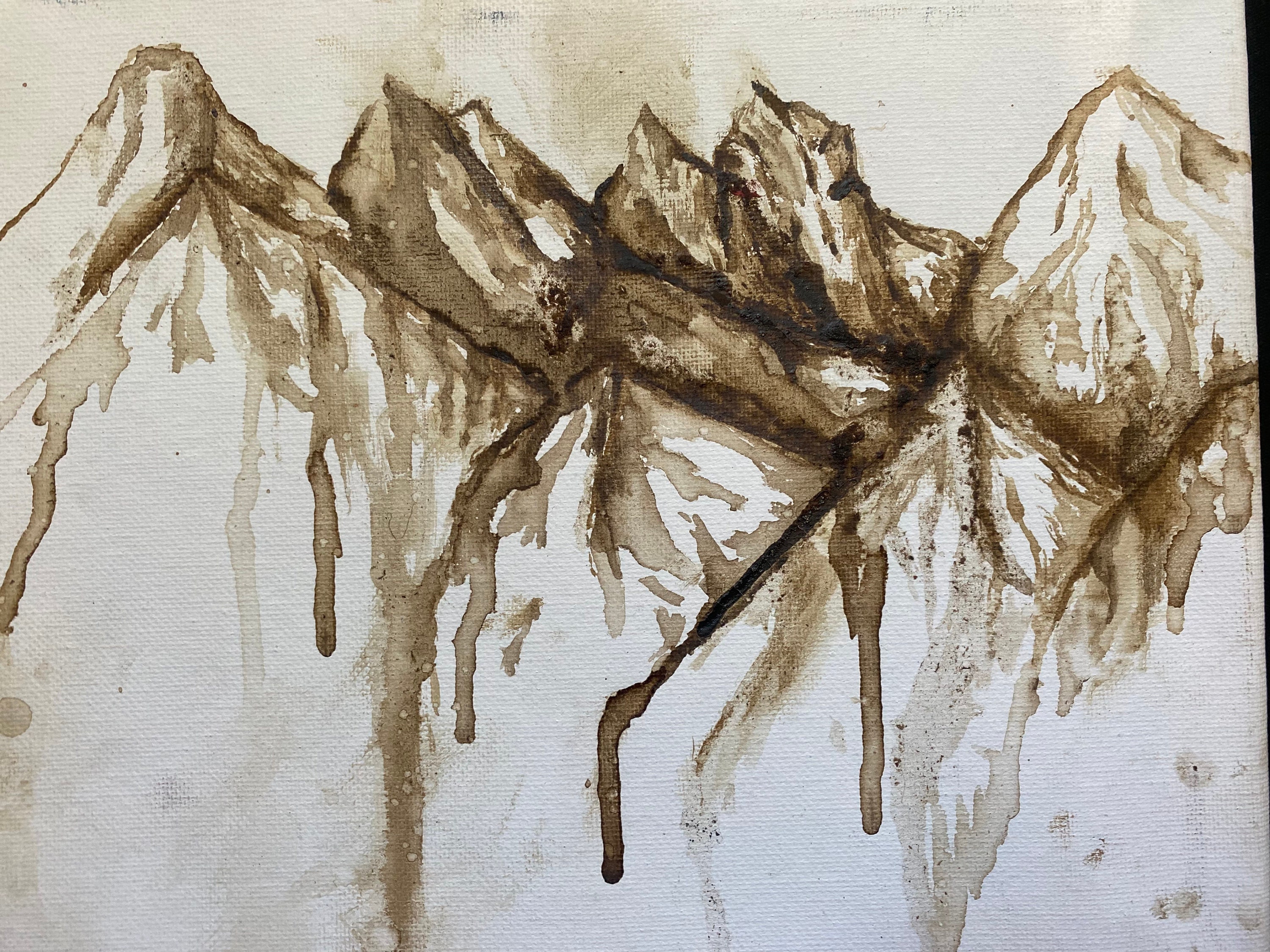 Organic Homemade Soil Based Watercolor Inspired by the Sawtooth ...