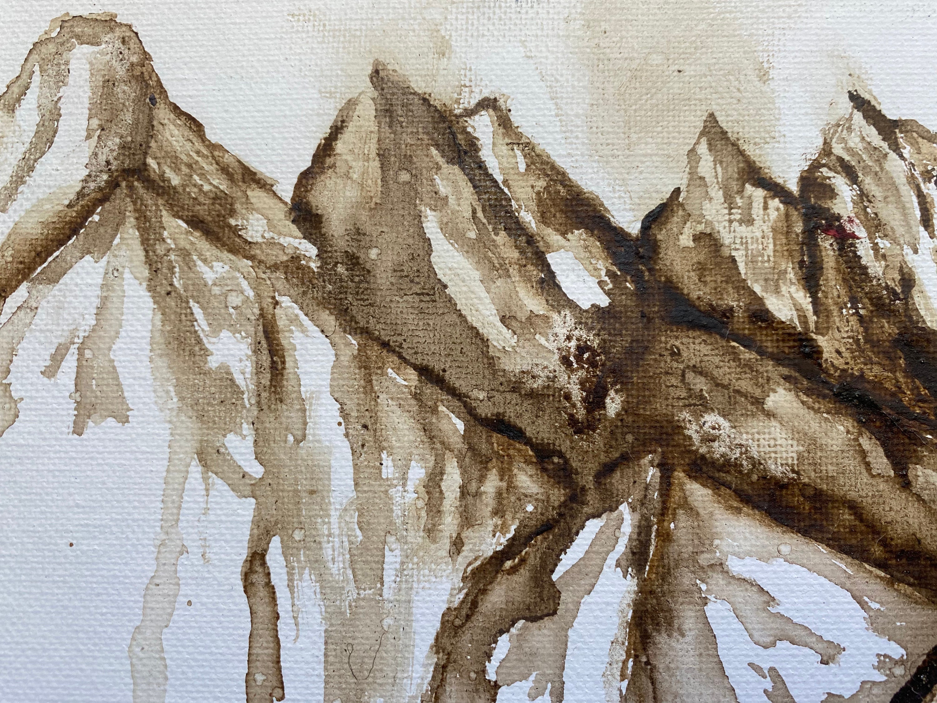 Organic Homemade Soil Based Watercolor Inspired by the Sawtooth ...