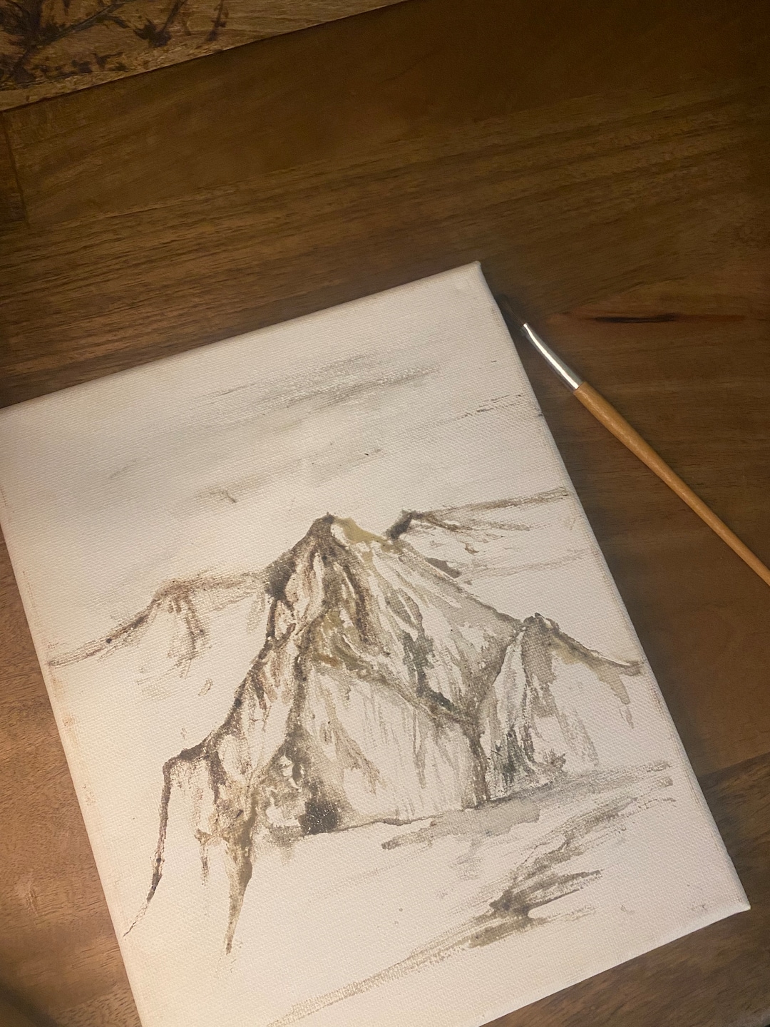 Organic Homemade Soil Based Watercolor Painting Inspired by Sawtooth ...