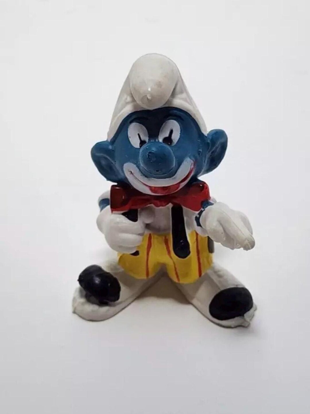 Vintage Smurfs Clown Smurf Figure 1978 PVC Toy Figure Peyo Schleich - Etsy