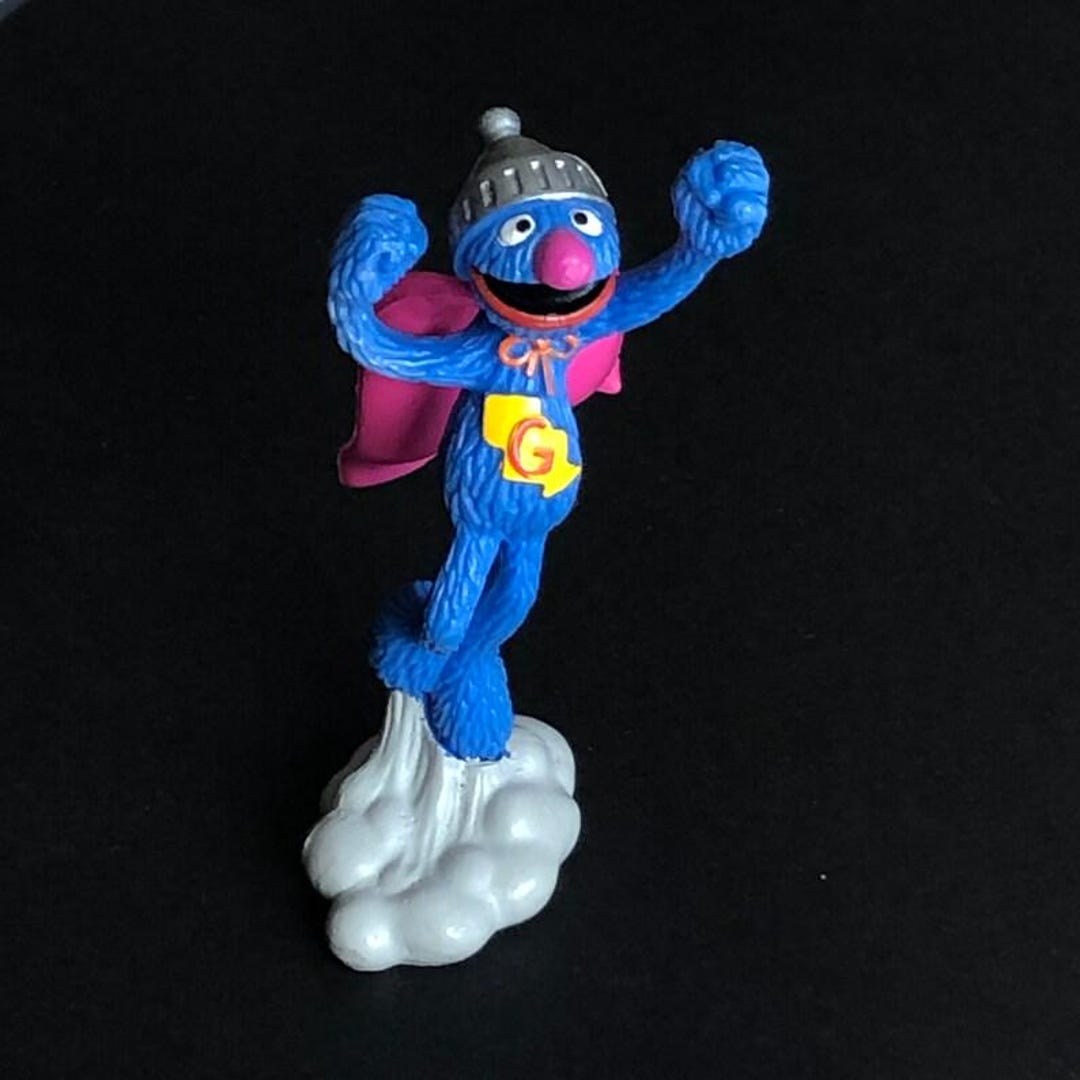 SUPER GROVER Sesame Street Figure 1988 Applause Figurine - Etsy