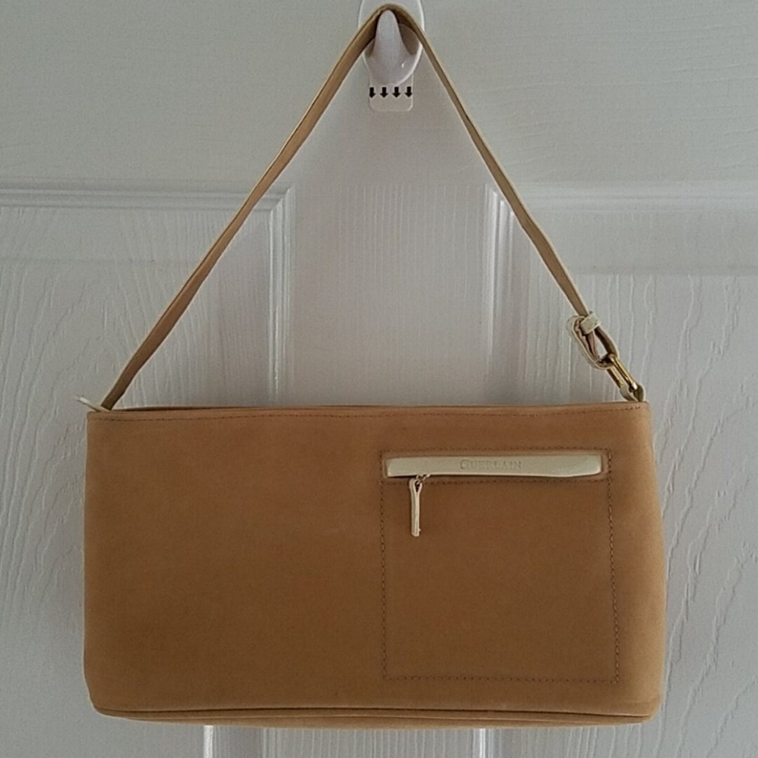 Guerlain Suede Travel Bag Kit Sac Vintage Purse 90s Shoulder Bag ...