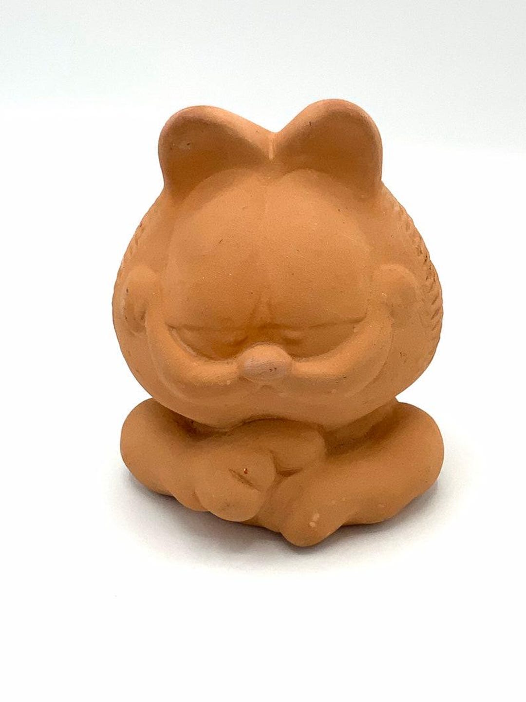 Gorgeous Collectible and Vintage Grinning Terra Cota Chia Pet, Garfield ...