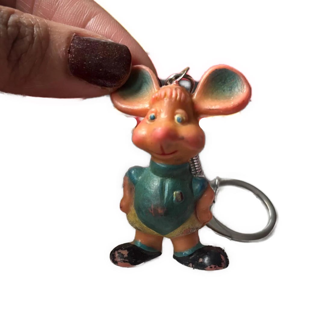 Italian Topo Gigio Keychain 1960s, Maria Perego Small Collectable ...
