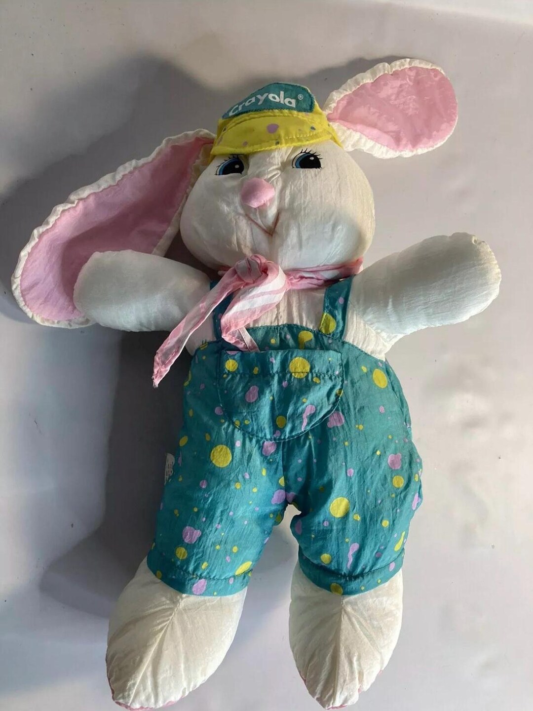 Vintage CRAYOLA Bunny Rabbit Plush Stuffed Animal Puffalump 12 ...