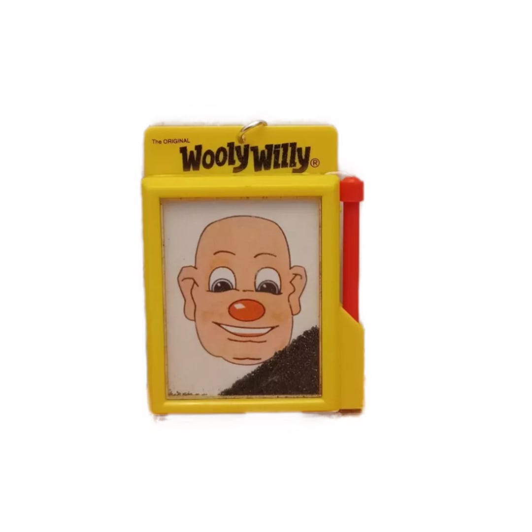 Vintage Basic Fun 1996 Key Chain Ring Mini Wooly Willy Toy With Pen - Etsy