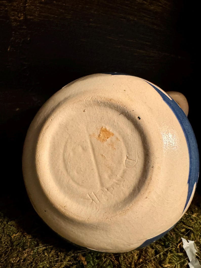 VINTAGE Sioux Pottery Creamer Pitcher Sugar Bowl Saucer Signed Native ...