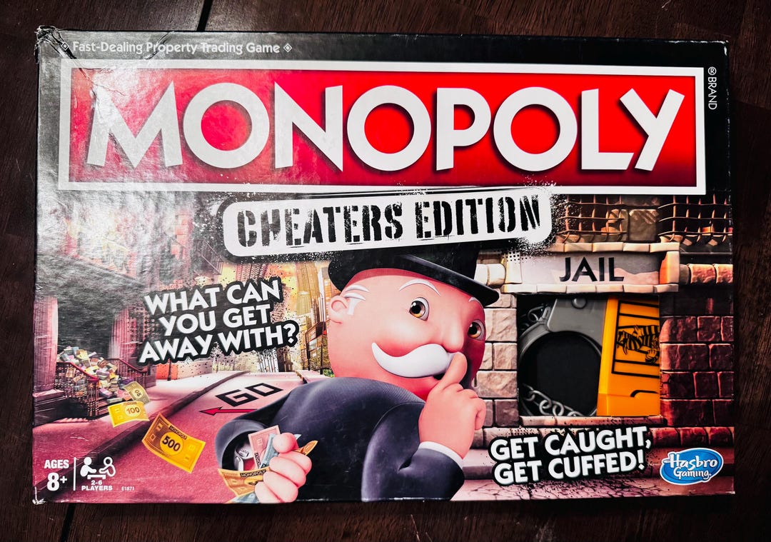 Hasbro Monopoly Game: Cheaters Edition Board Game (E1871) Classic Board ...