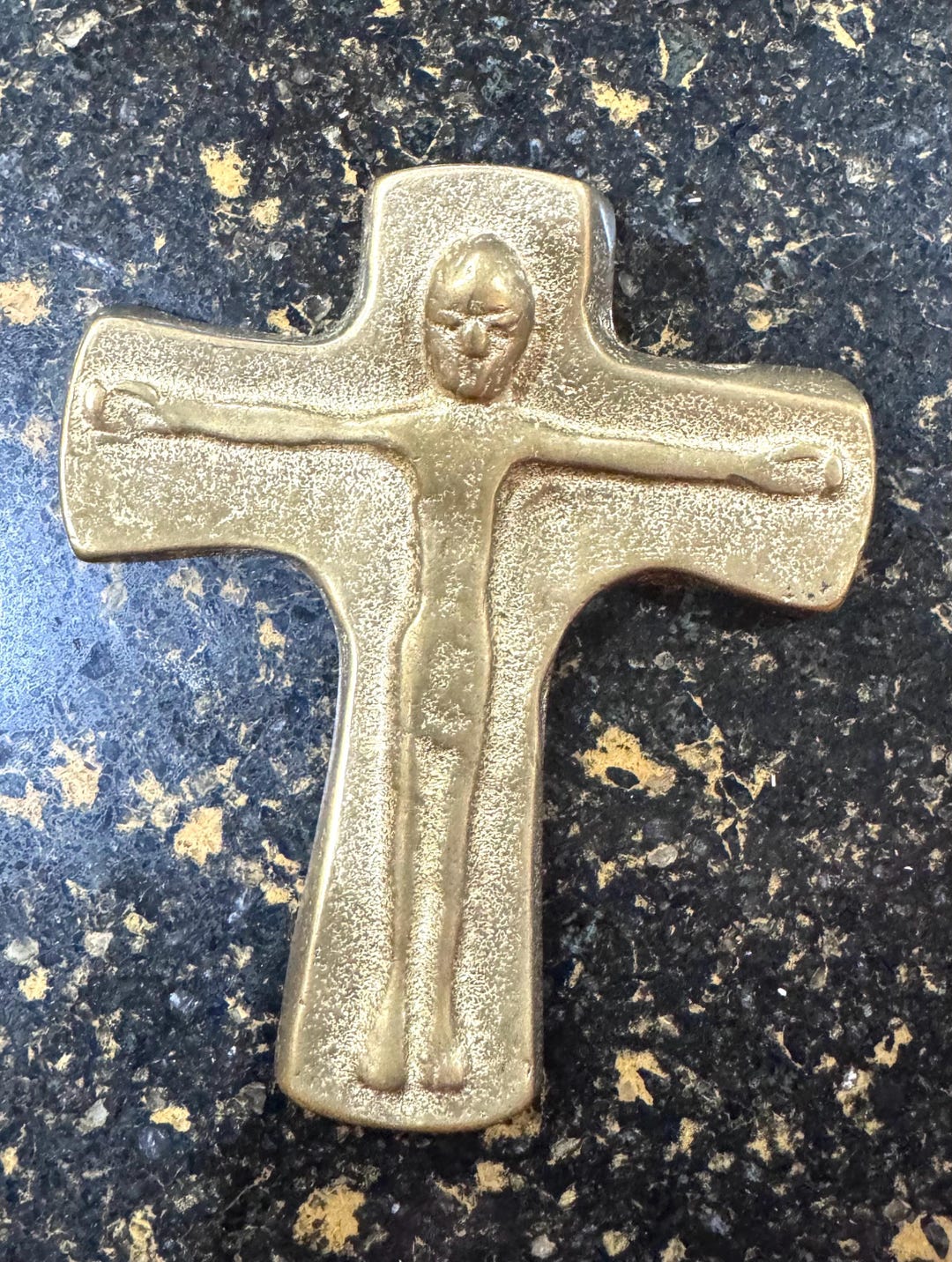 Vintage Cast Brass Bronze Cross Crucifix Walk to Emmaus 4 - Etsy