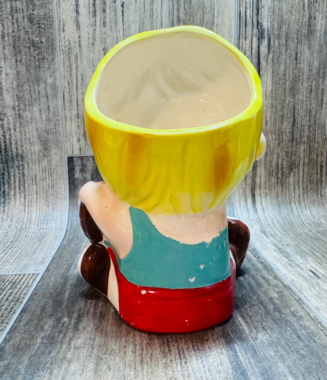NAPCO Volleyball Boy Head Vase Planter 6775 - Made in Japan, 1950s ...