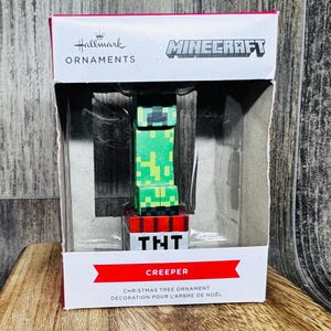 Hallmark Creeper Minecraft Red Box Christmas Ornament 2023 - Etsy
