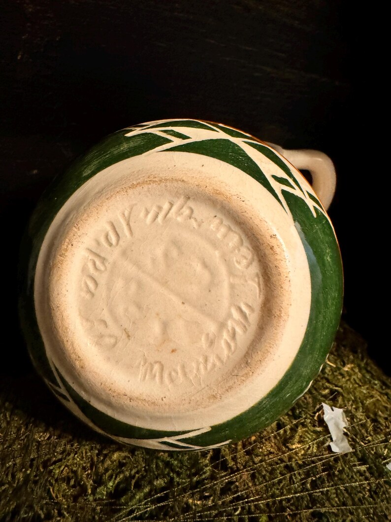 VINTAGE Sioux Pottery Creamer Pitcher Sugar Bowl Saucer Signed Native ...