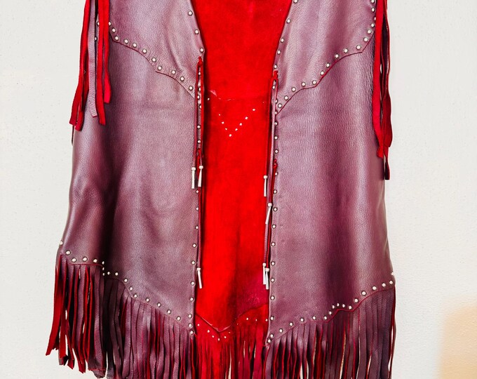 VINTAGE LEATHER BLANCO Rodeo Vest, Numbered and Signed - Etsy
