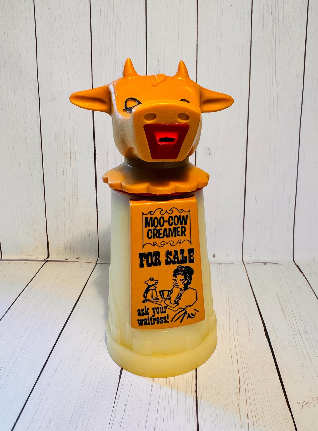 Vintage Moo-cow Creamer Molded Plastic WHIRLEY INDUSTRIES Kitschy ...