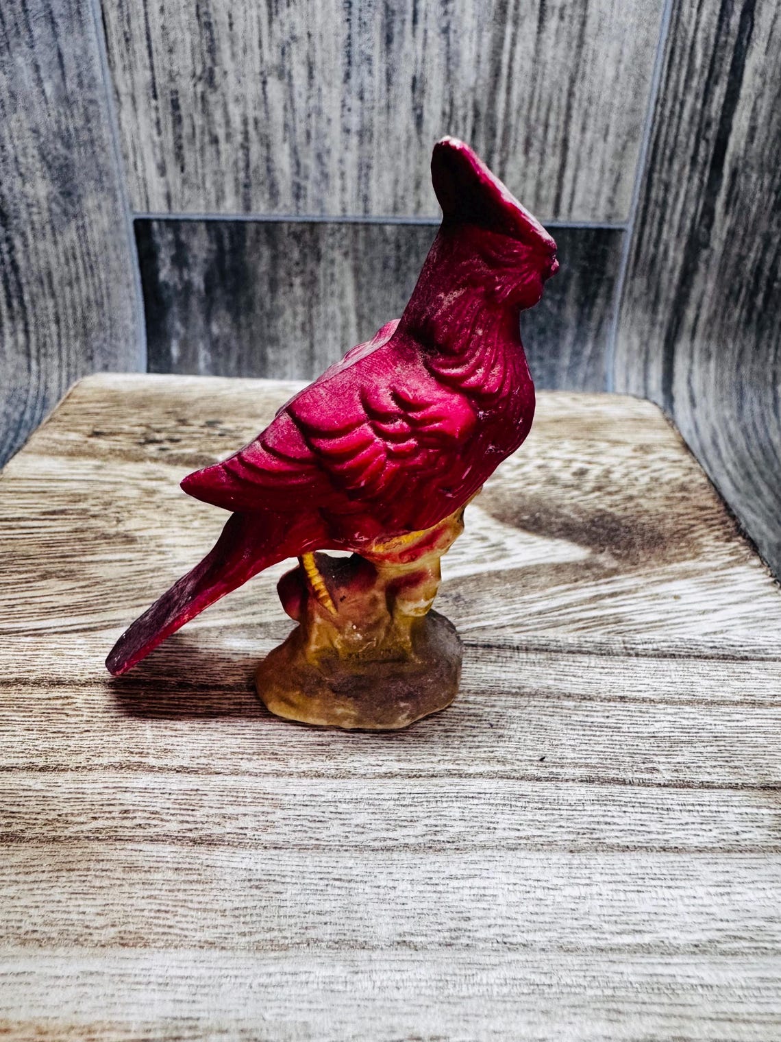 Vintage Celluloid Bird Figurine 1940-50s Cardinal Red Bird Plastic ...