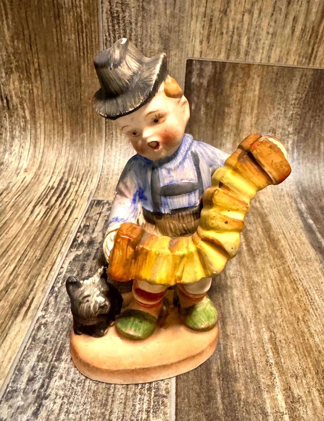 Chase Japan Orig Sticker Hummel Type Figure Boy With His Dog Playing ...