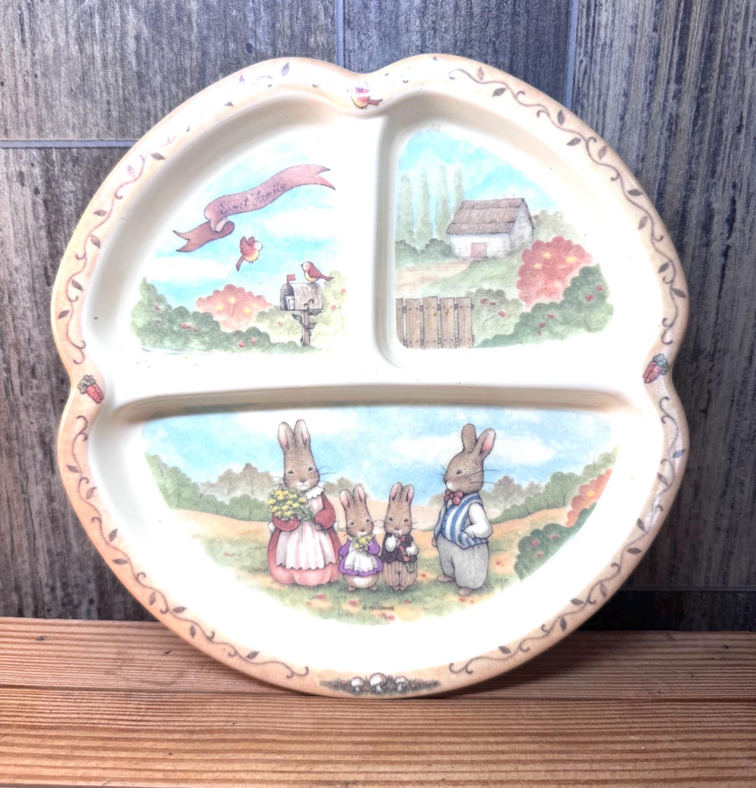 Vintage PECO Melamine Peter Rabbit Cottontail Beatrix Potter Child's ...
