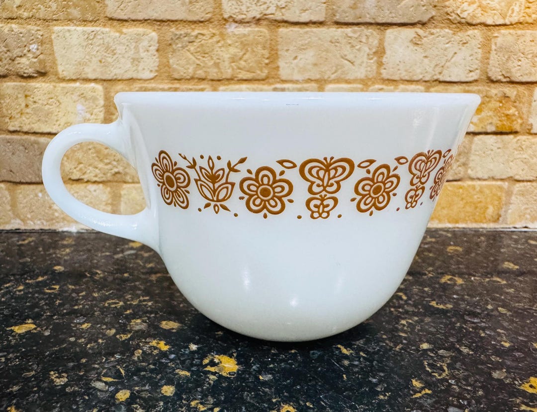 Pyrex Corning Butterfly Gold Coffee Tea Mug Cup Corelle Vintage USA - Etsy