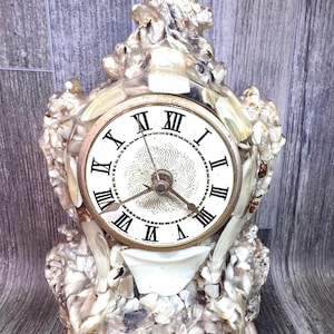 VTG Hand Crafted Genuine Mother of Pearl Lanshire Vomit Quartz Clock - Etsy