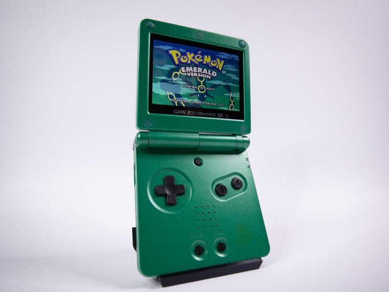 Rayquaza Theme Game Boy Advance SP – Backlit Screen, Upgraded Battery ...