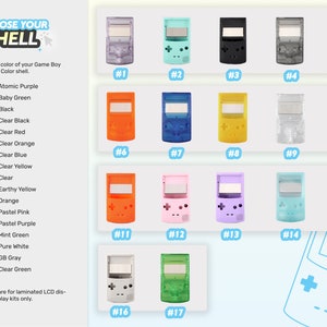 Build Your Own Gameboy Color - Custom Modded Gameboy Color - Backlit ...