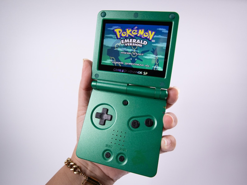 Rayquaza Theme Game Boy Advance SP – Backlit Screen, Upgraded Battery ...
