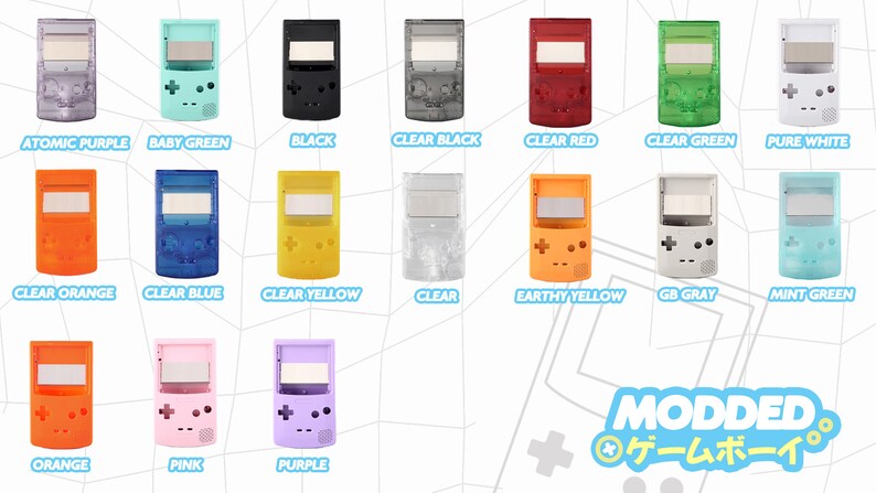 Build Your Own Gameboy Color Custom Modded Gameboy Color - Etsy