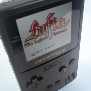 Gameboy Color Custom Modded - Black on Black - Backlit IPS, Brightness ...