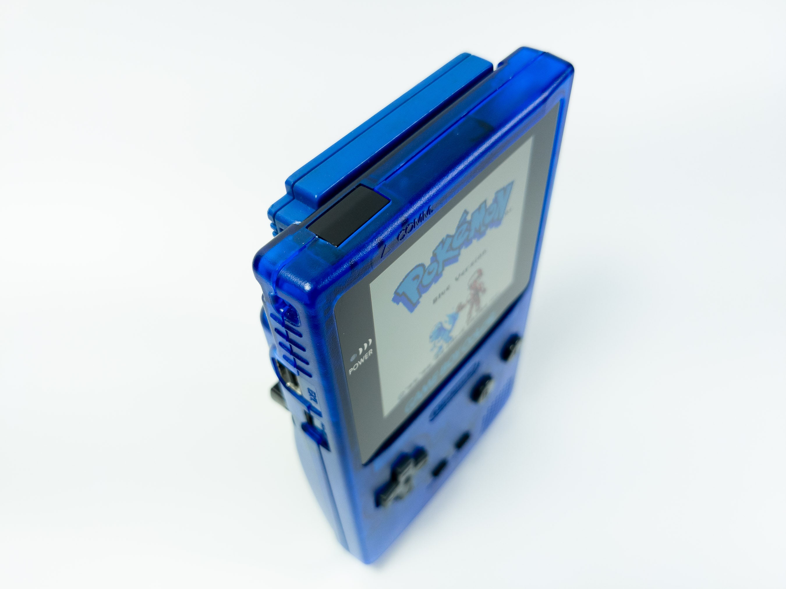 Clear Blue Gameboy Color Custom Modded - Backlit Screen, Brightness ...
