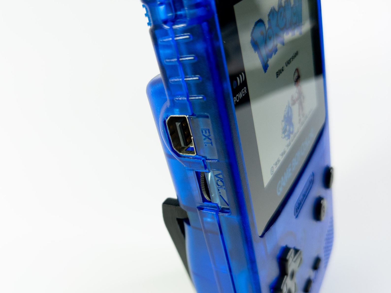 Clear Blue Gameboy Color Custom Modded - Backlit Screen, Brightness ...