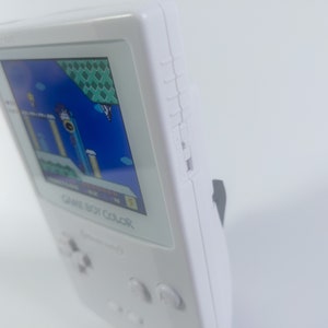 Gameboy Color Custom Modded - White on White - Backlit IPS, Brightness ...