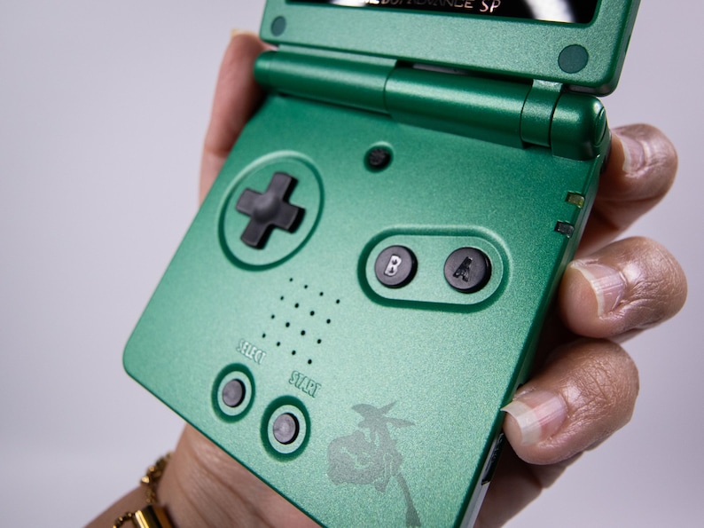 Rayquaza Theme Game Boy Advance SP – Backlit Screen, Upgraded Battery ...