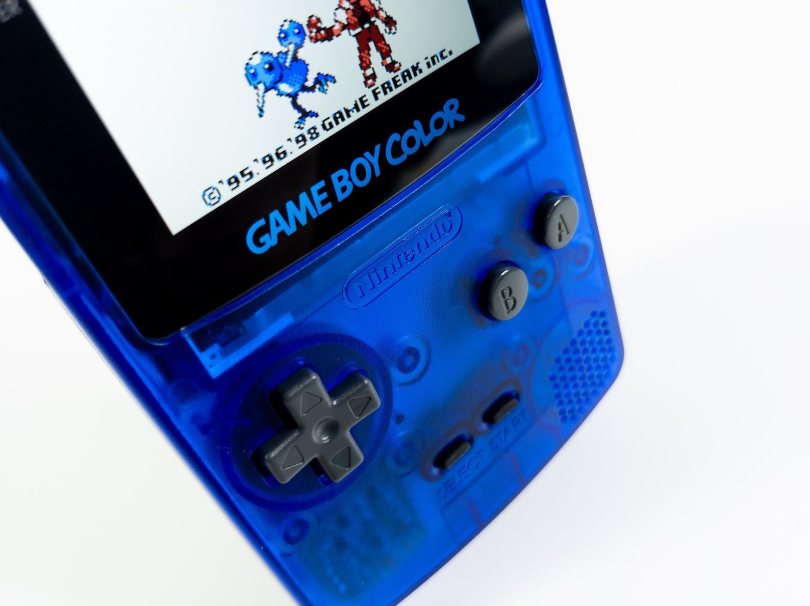 Clear Blue Gameboy Color Custom Modded - Backlit Screen, Brightness ...