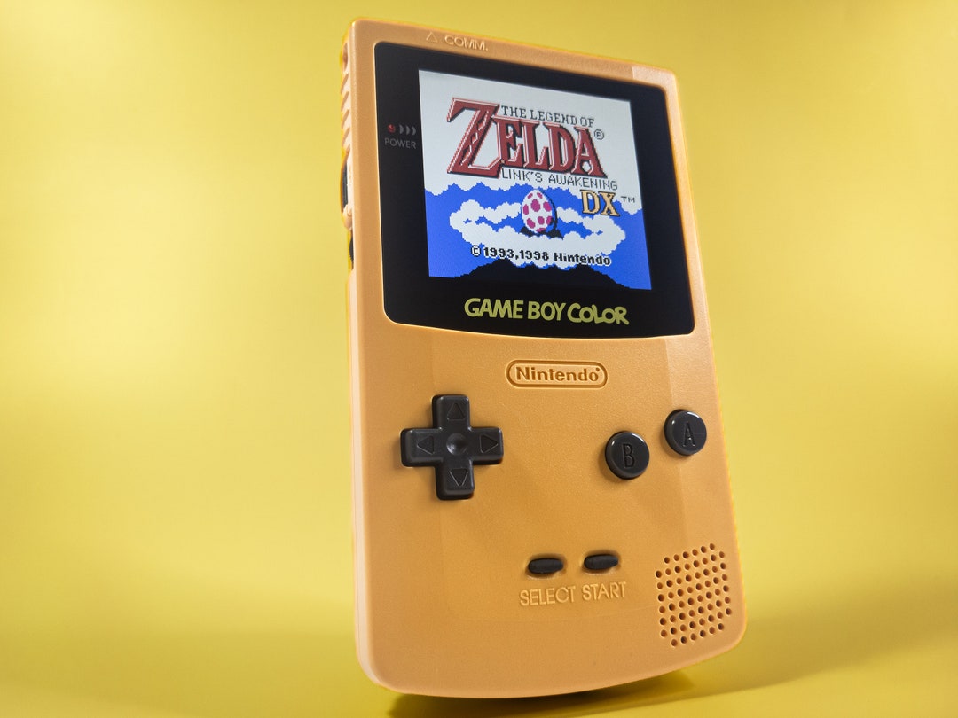 Dandelion Yellow Custom Modded Gameboy Color - Backlit Screen ...
