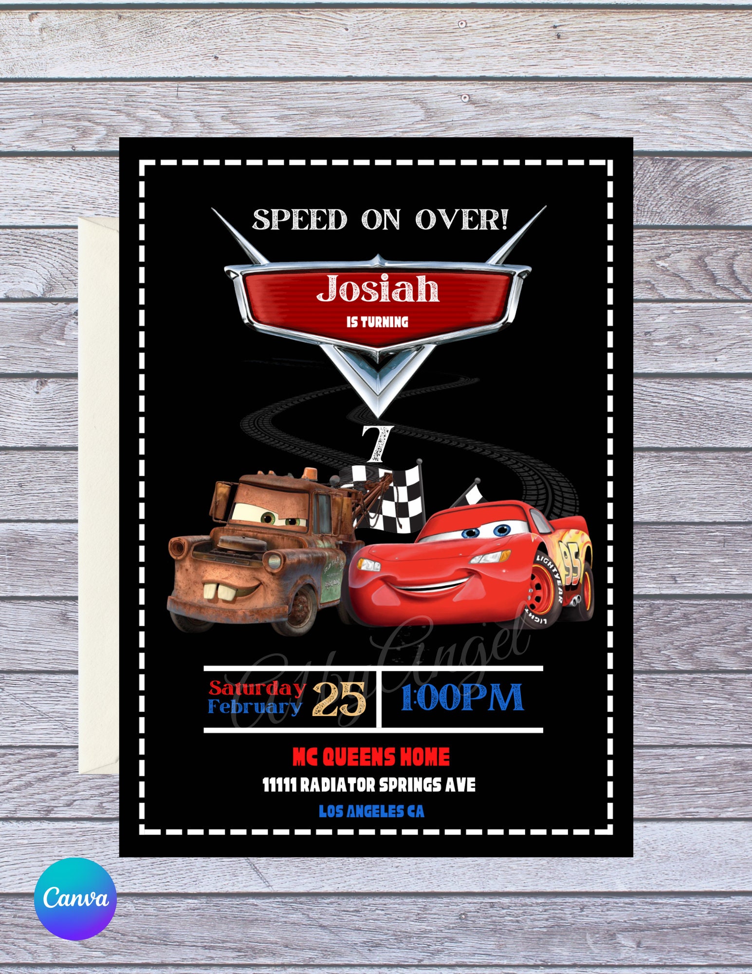 Lightning Mcqueen Invitation Templates