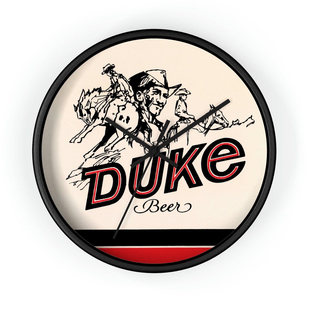 The Duke Beer Wall Clock, Duquesne Brewing, Pittsburgh PA, Schmidt ...